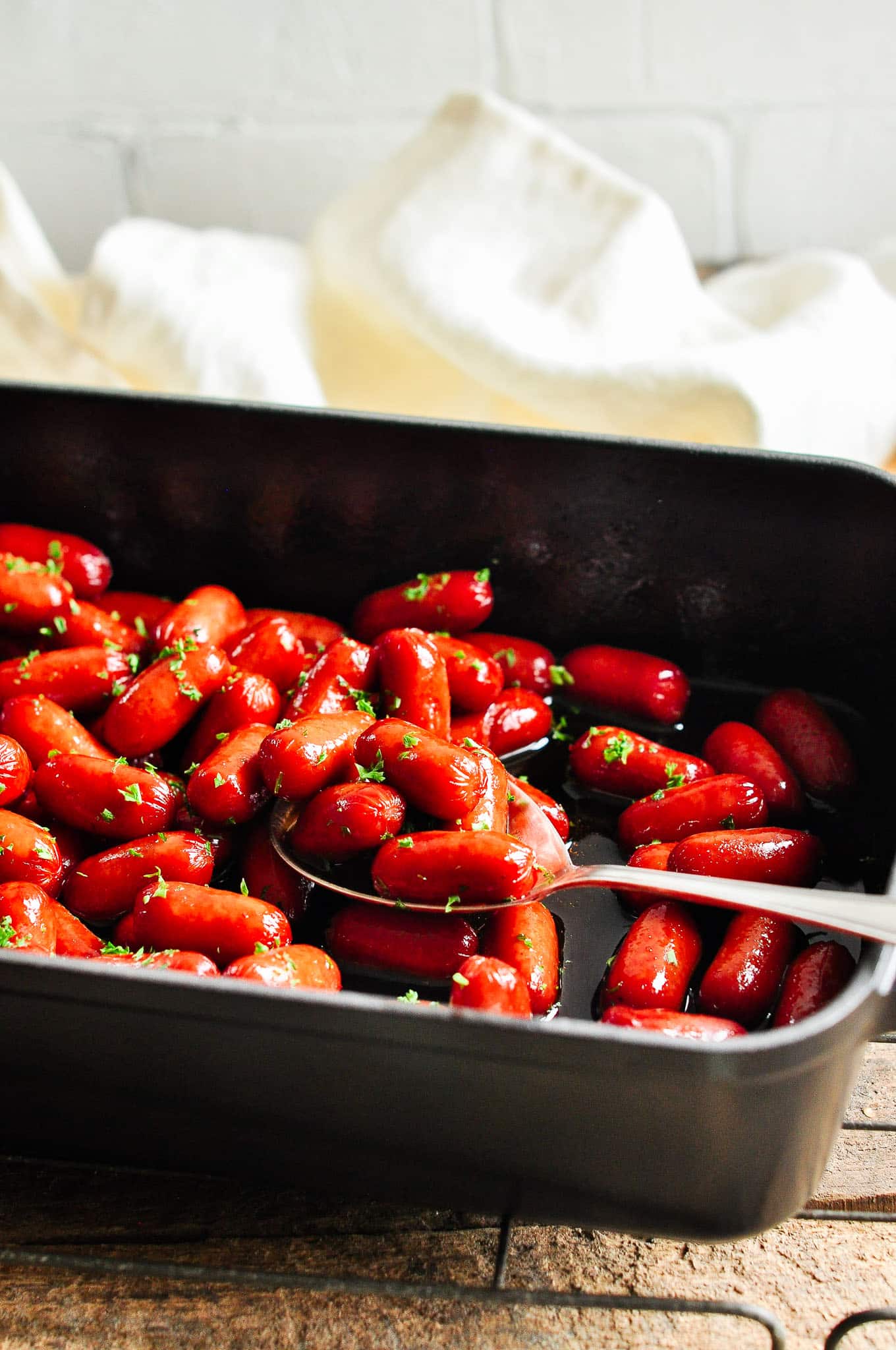 Honey Soy Glazed Cocktail Sausages – Eat, Little Bird
