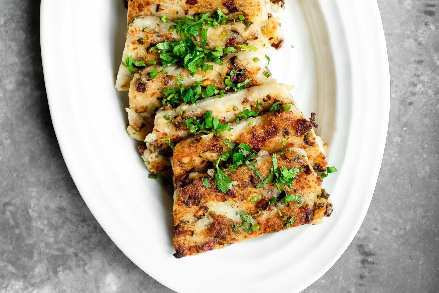 Chinese Turnip Cake with step-by-step photos | Eat, Little Bird