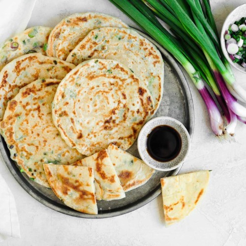 Chinese Scallion Pancakes with step-by-step photos | Eat, Little Bird