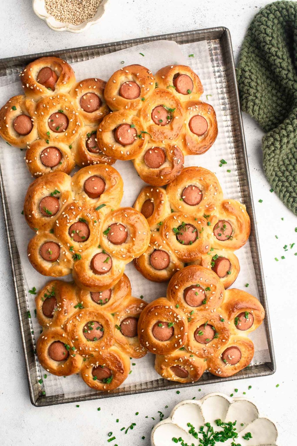 Hot Dog Flower Buns with step-by-step photos | Eat, Little Bird
