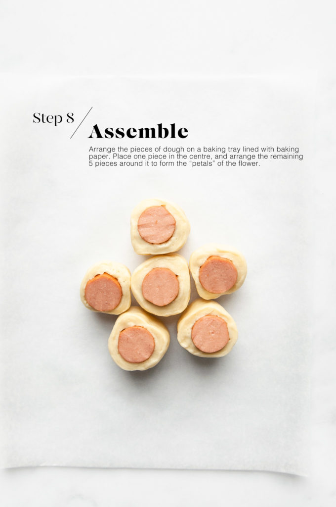 Hot Dog Flower Buns with step-by-step photos | Eat, Little Bird
