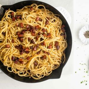 Pasta with Pancetta recipe with step-by-step photos | Eat, Little Bird