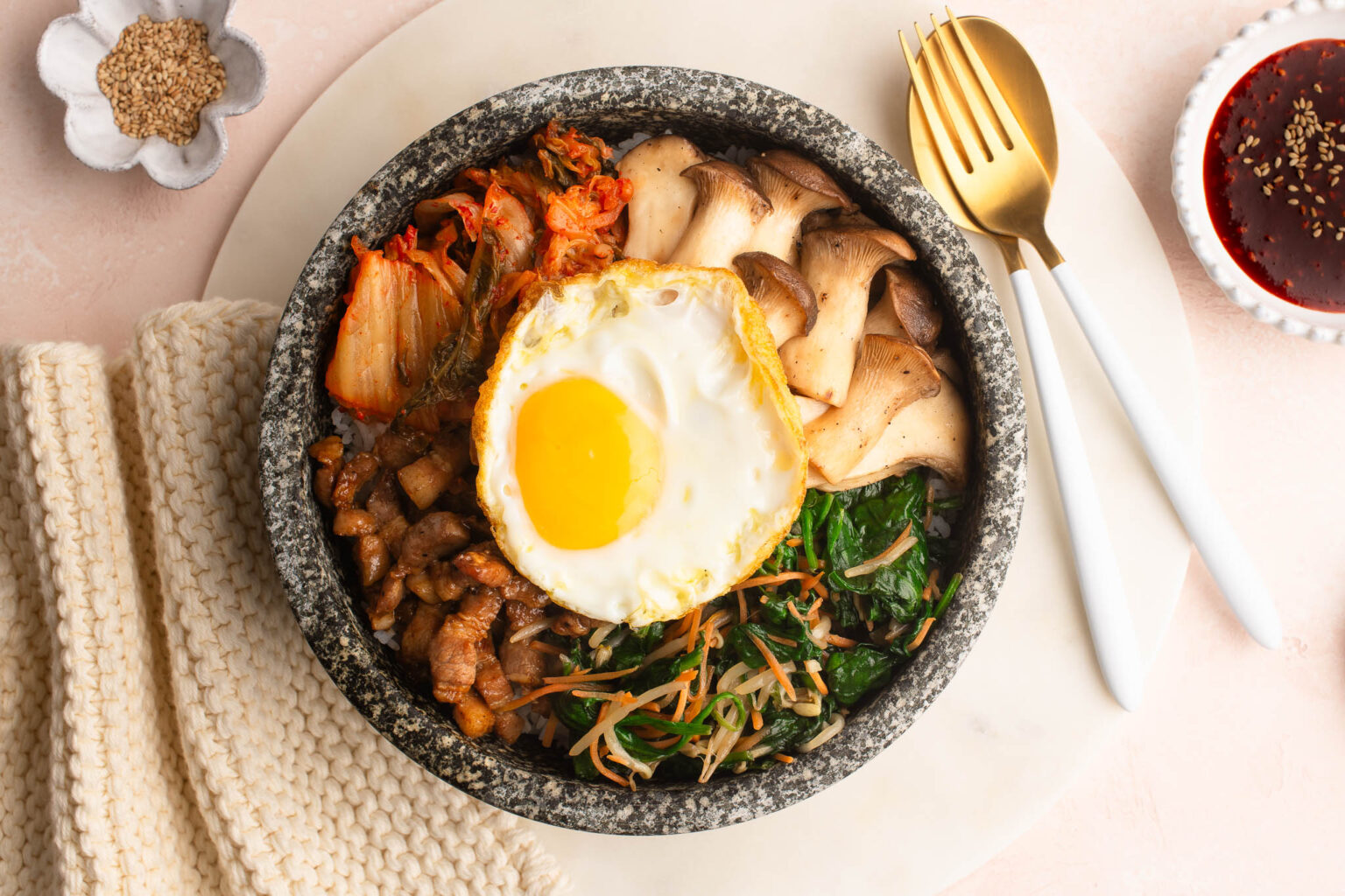 Bibimbap with step-by-step photos | Eat, Little Bird