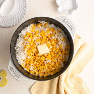 Steamed Corn with Rice with step-by-step photos | Eat, Little Bird