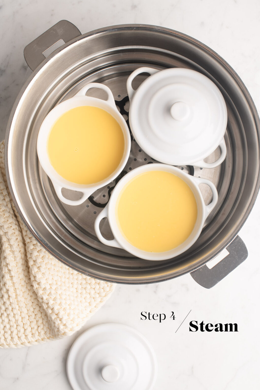 Chinese Steamed Eggs with step-by-step photos | Eat, Little Bird