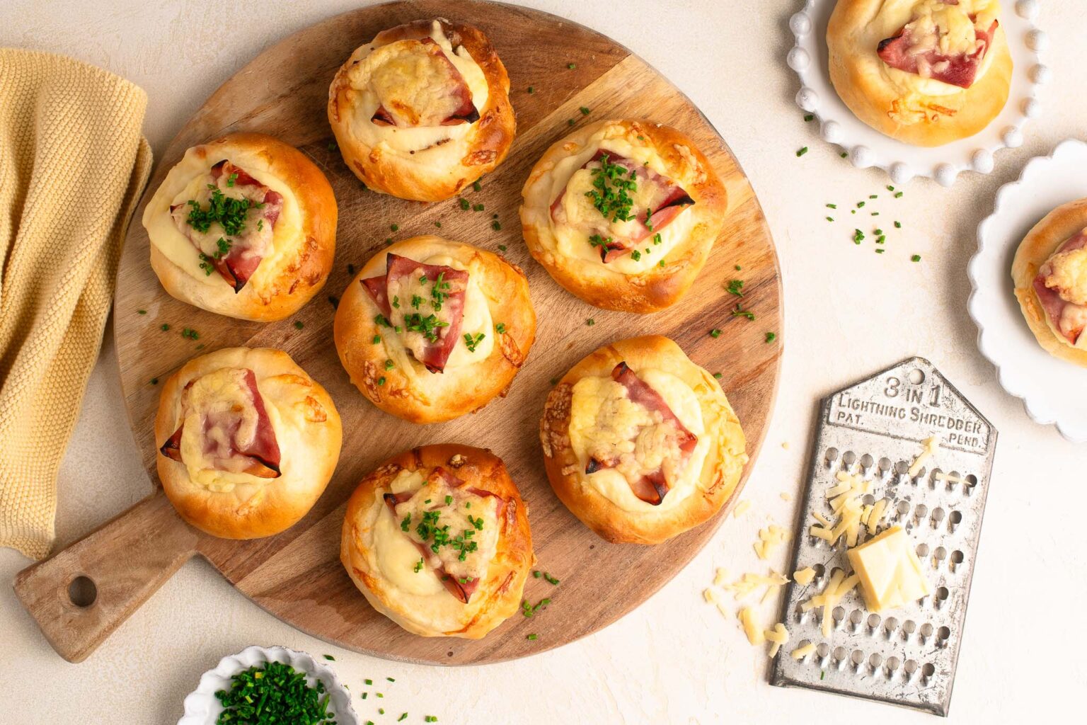 Ham and Cheese Rolls with step-by-step photos | Eat, Little Bird